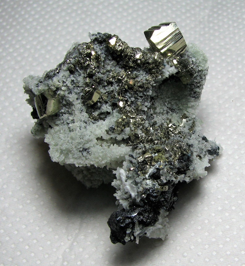 Nice Shiny Pyrite With Sphalerite and Quartz From the Famous 9th of ...