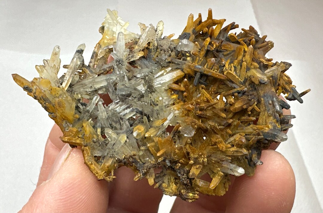 Beautiful and Aesthetic Quartz With Limonite, Madan, Bulgaria, Natural ...