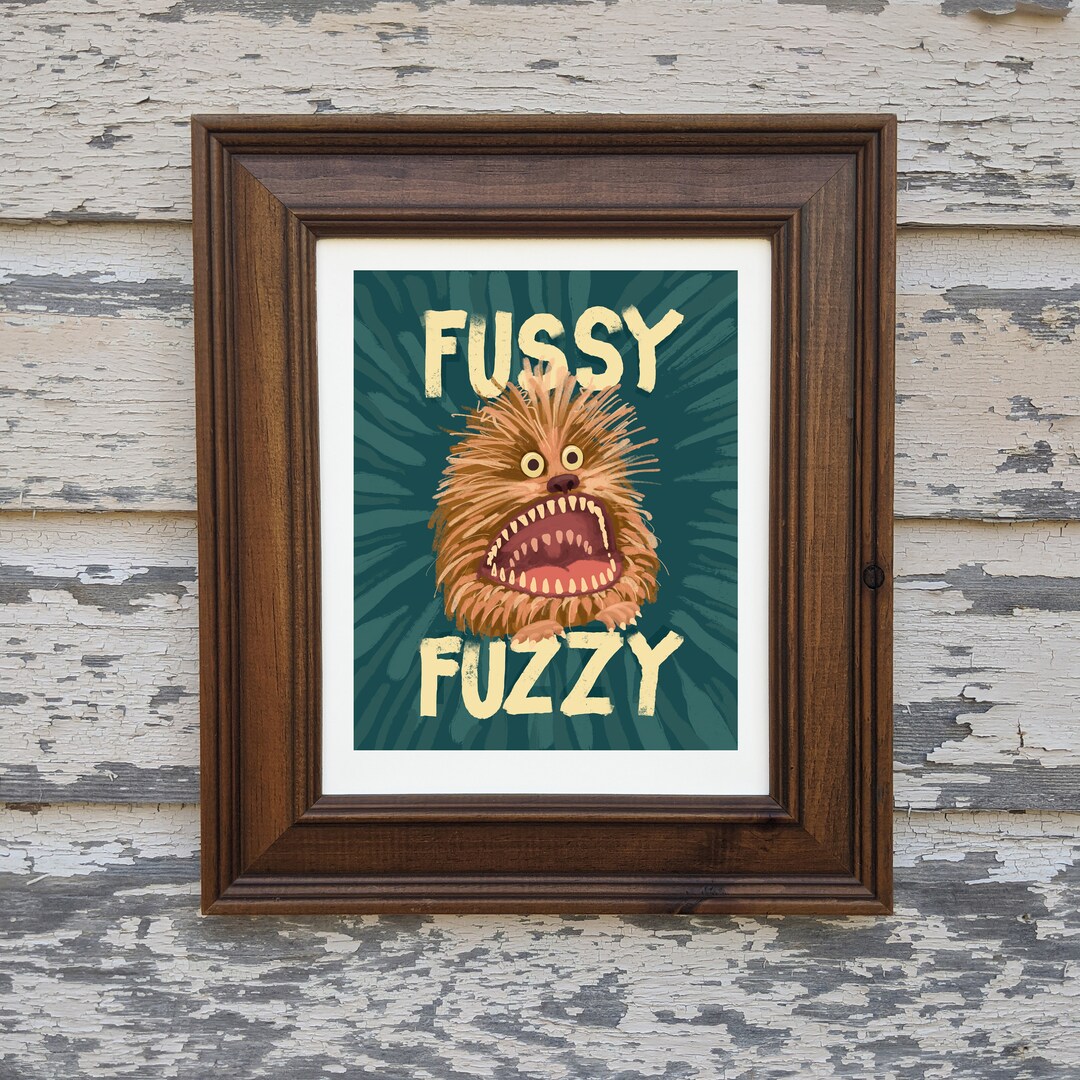 Fizzgig, Fussy Fuzzy Art Print - Etsy