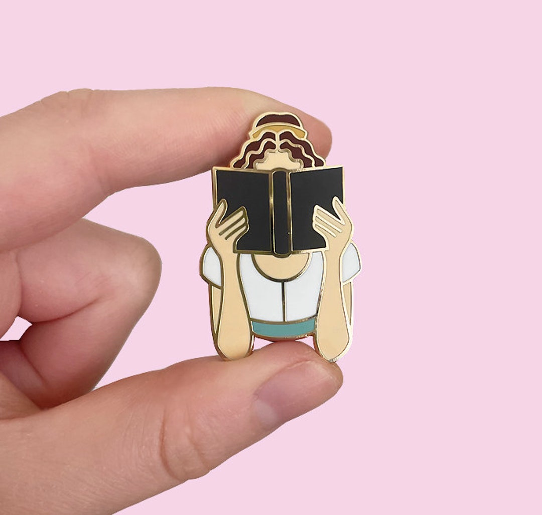 Elizabeth Bennet Fictional Bookworm Enamel Pin | Bookish | Cute Pin ...