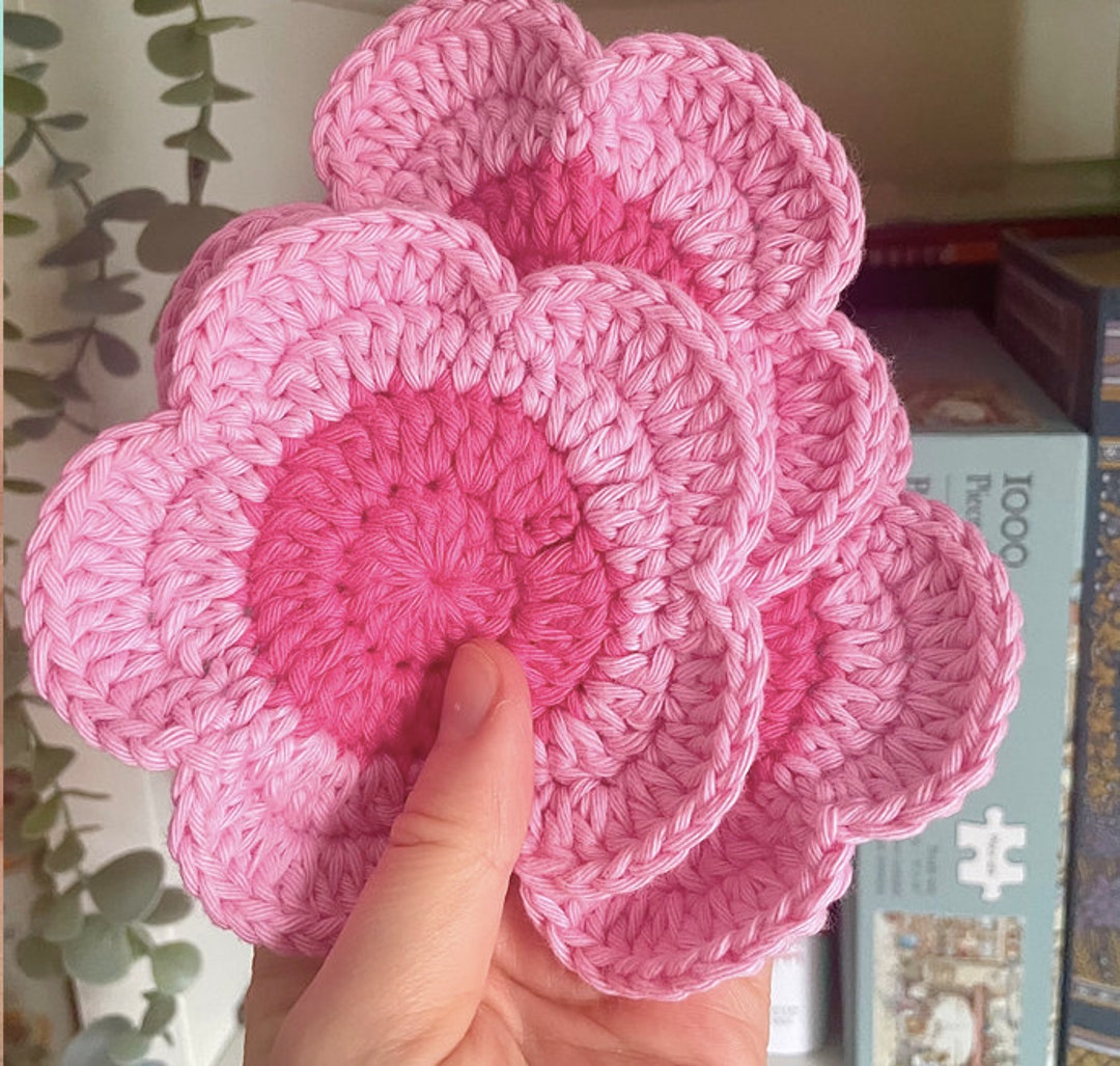 Crochet Cherry Blossom Coasters | Sakura Flower Coaster | Crochet ...