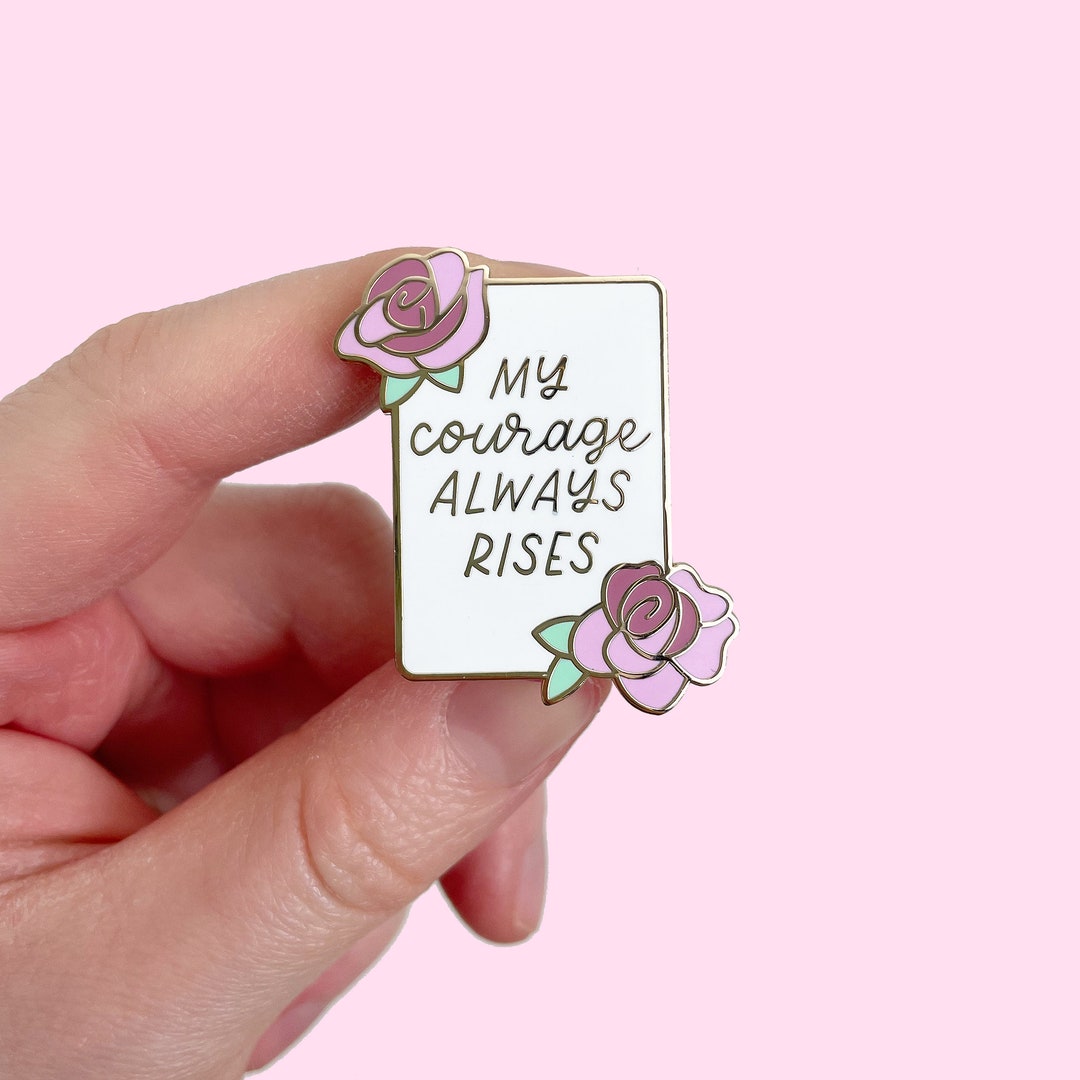 My Courage Always Rises Pride and Prejudice Hard Enamel Pin | Bookish ...