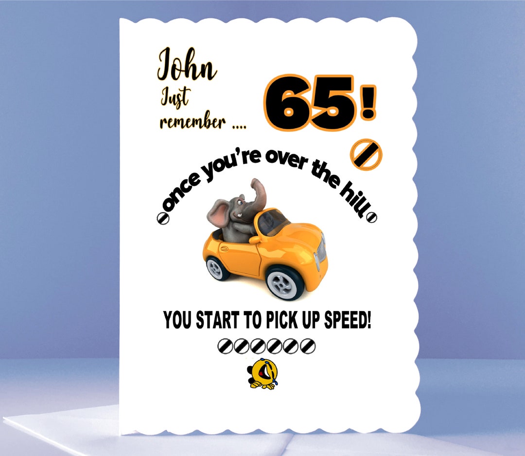 Personalised 65th Birthday Card for Man, Dad, Brother, Uncle, Friend ...