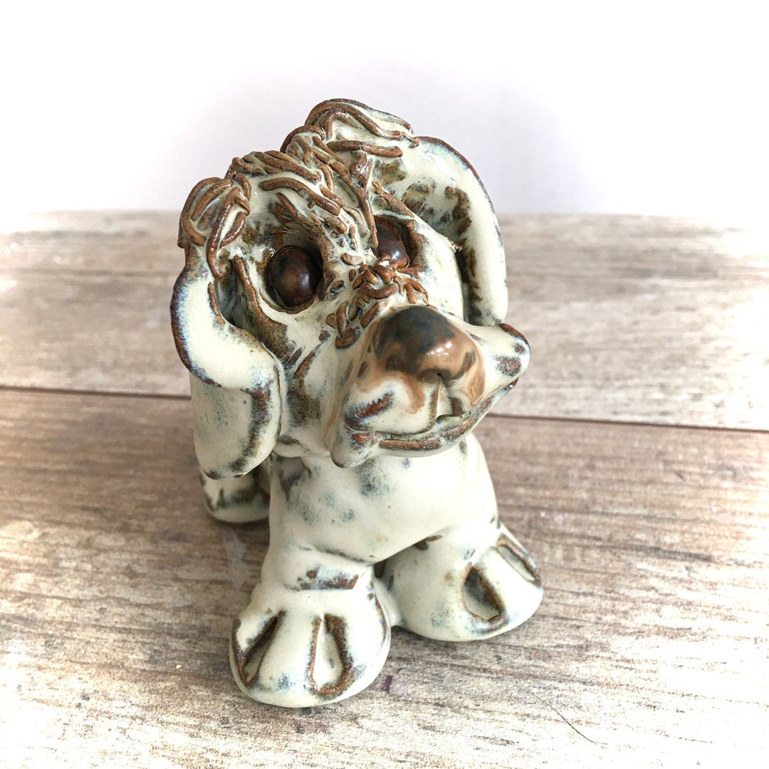 Handcrafted Ceramic Dog Just the Cutest - Etsy