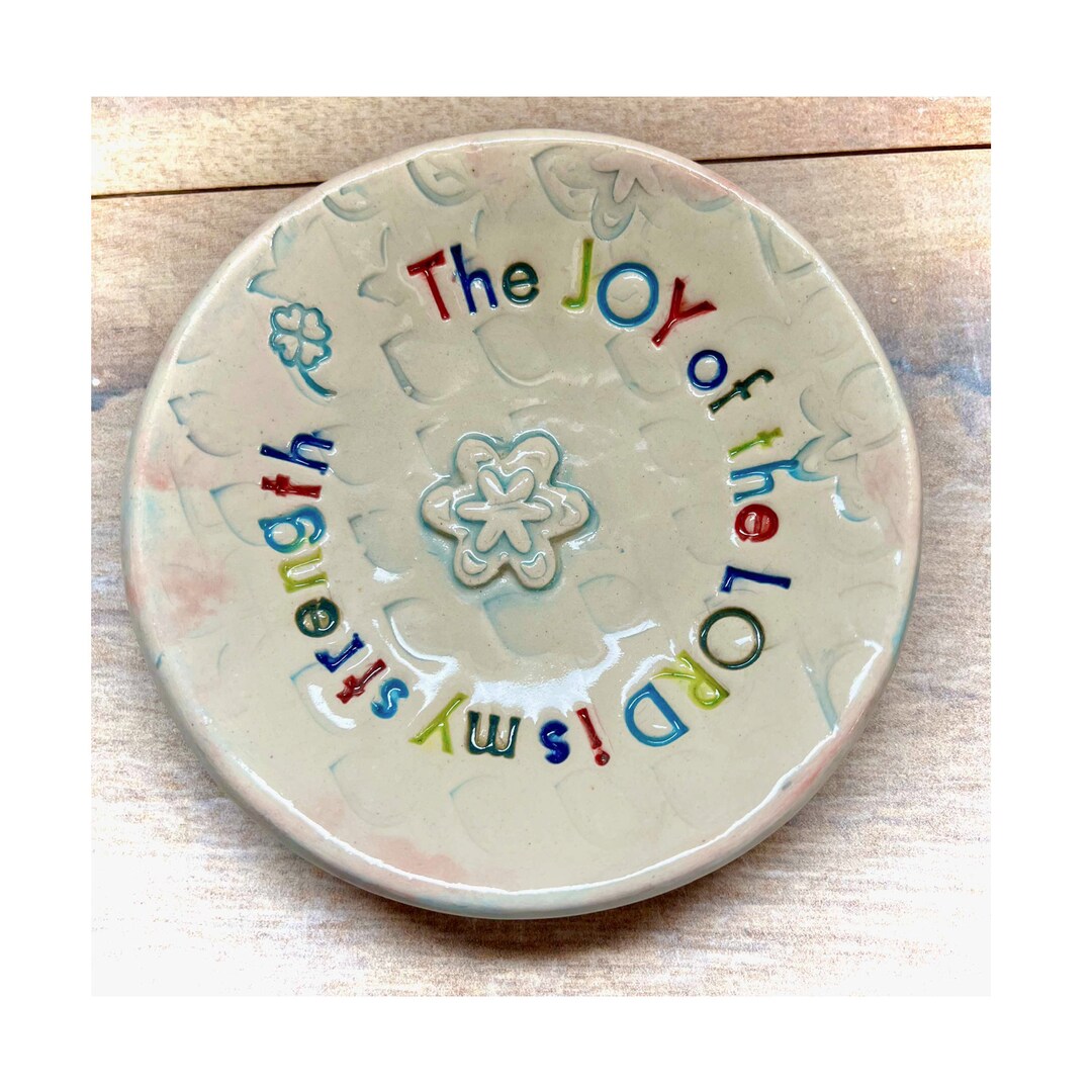 Handcrafted Ceramic Bible Verse Dish Ring Dish, Jewellery Dish ...
