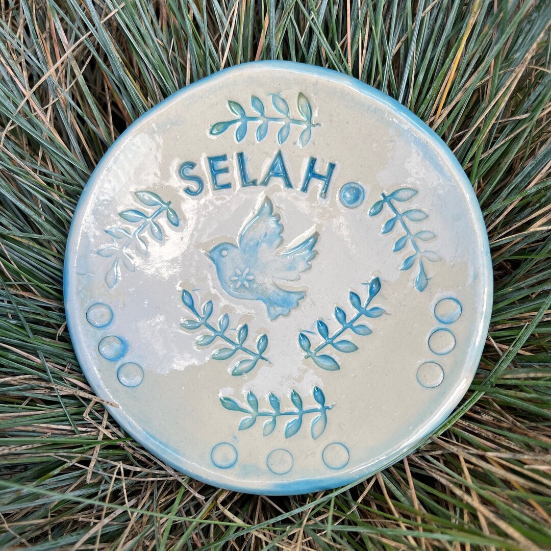 Ceramic Dish SELAH Bible Scripture Verse - Etsy