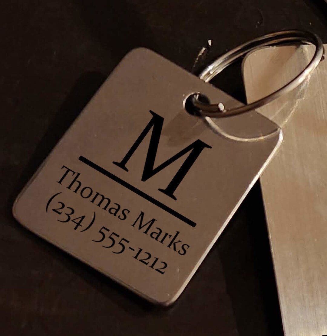 Mini Stainless Steel Luggage Tags - Laser Engraved - Heavy Duty - Bag ...