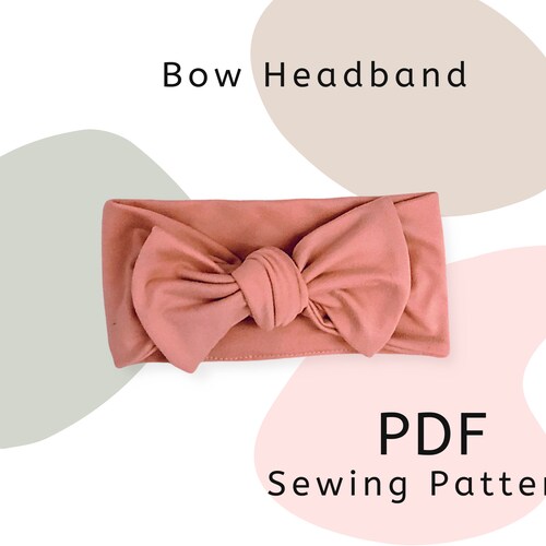 Bow Headband Pdf Pattern Sewing Patterns for Baby and Kids - Etsy