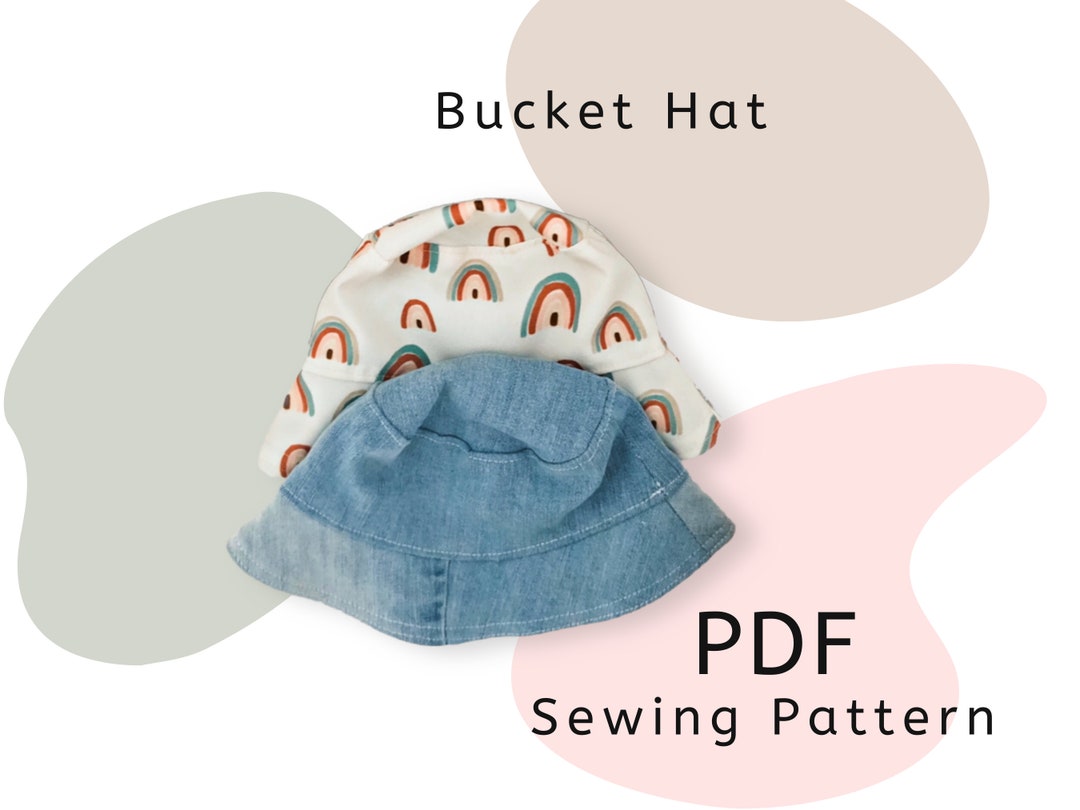 Kids Bucket Hat PDF Sewing Pattern and Tutorial Baby Sun Hat Pattern ...