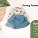 Baby Bucket Hat Pattern Learn to Sew Bucket Hat Easy Sewing Project for ...