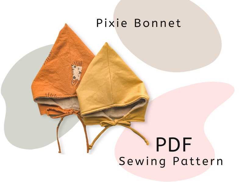 PDF Bonnet Sewing Pattern Downloadable Tutorial Baby and Kid | Etsy