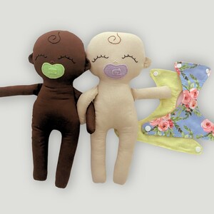 Baby Doll Pattern PDF Soft Doll With Diaper Fabric Doll Tutorial Easy ...
