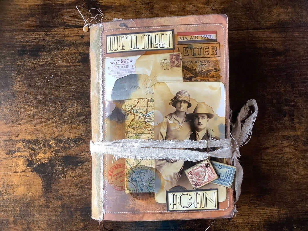 Junk Journal Wartime Theme Tatty Vintage/ Vintage Style Handmade - Etsy