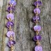 Lavender Moonstone and Amethyst Beaded Necklace - Etsy