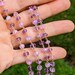 Lavender Moonstone and Amethyst Beaded Necklace - Etsy