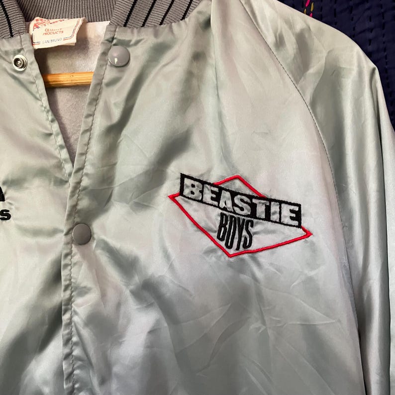 Vintage BEASTIE BOYS X Def Jam Grey Satin Jacket Large - Etsy