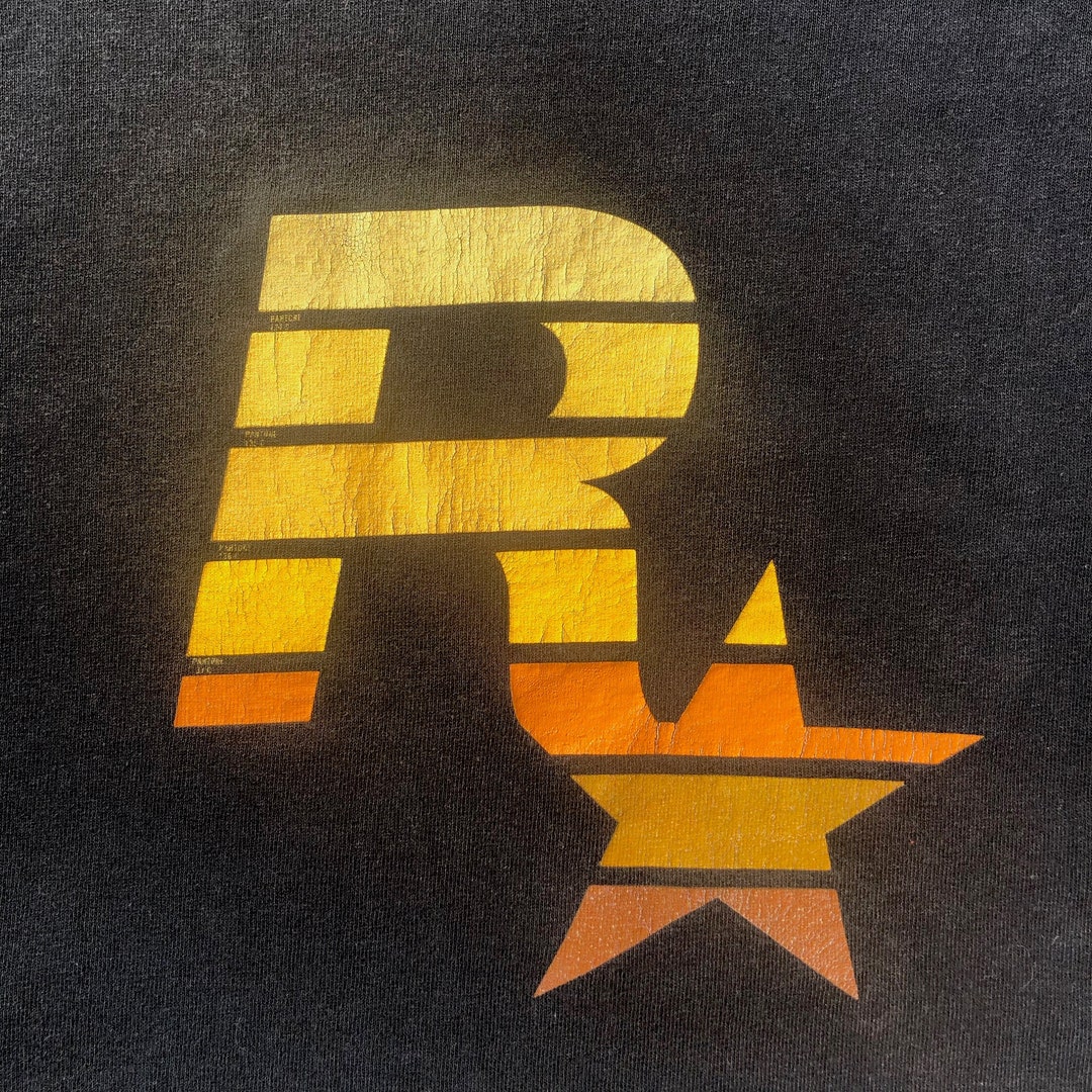 Vintage ROCKSTAR GAMES T Shirt Large Grand Theft Auto - Etsy