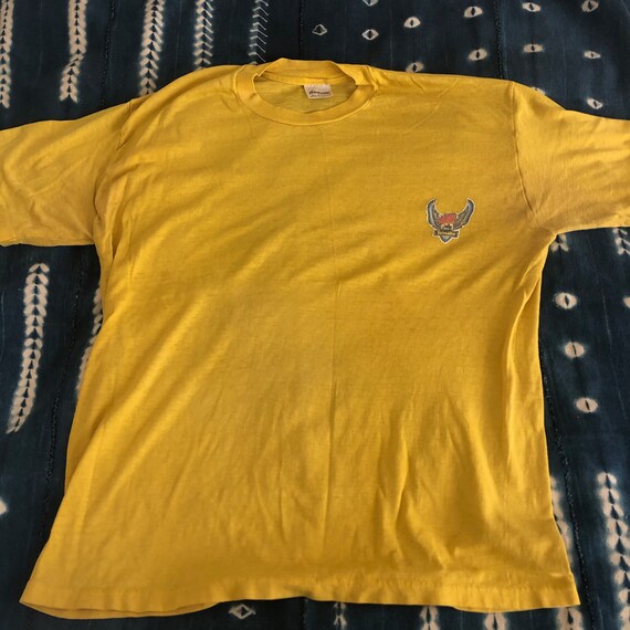 Vintage YAMAHA Yellow Motorcycle T Shirt, Large - Gem