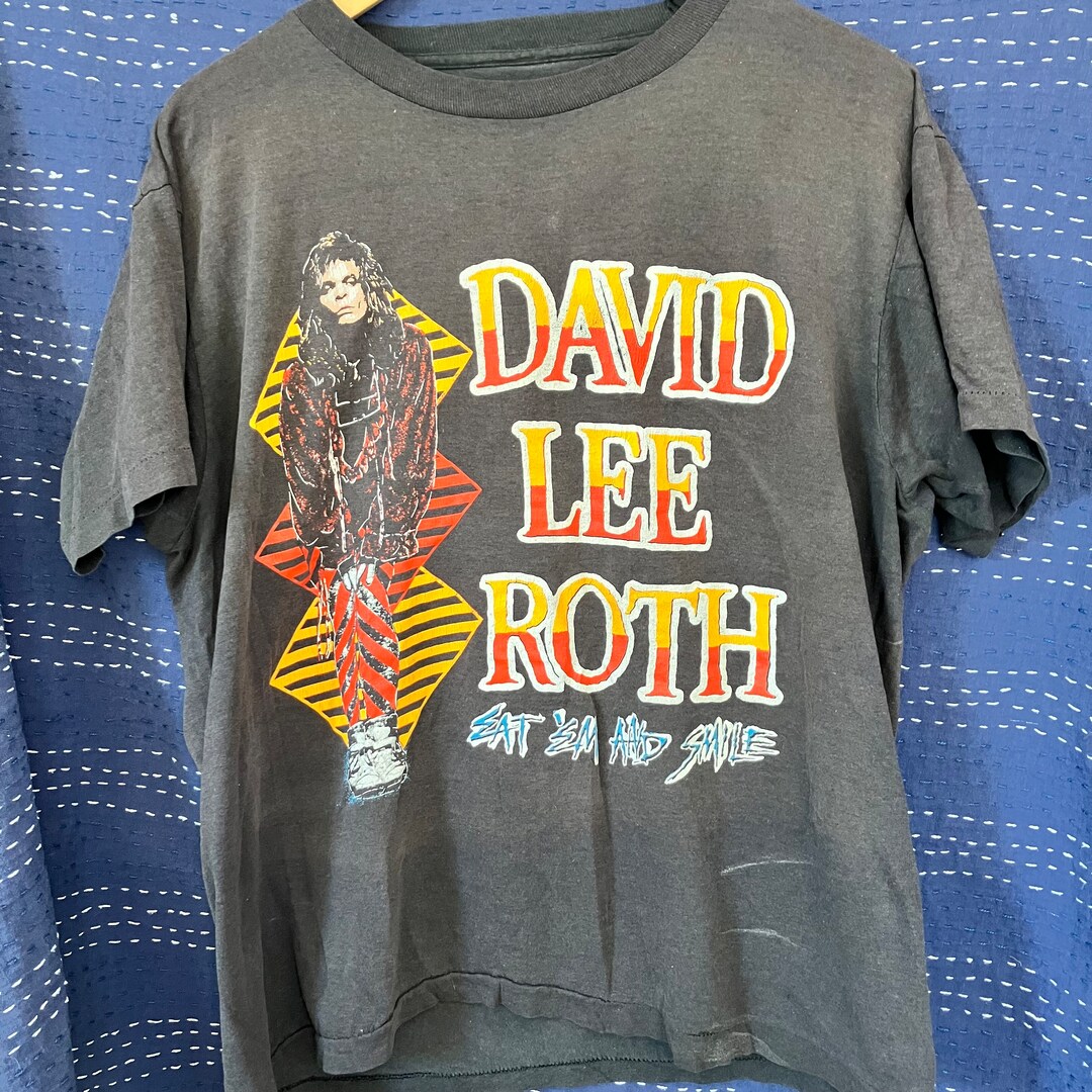 Original David Lee Roth Tour Shirt Band Tee, Black, Medium SS - Etsy