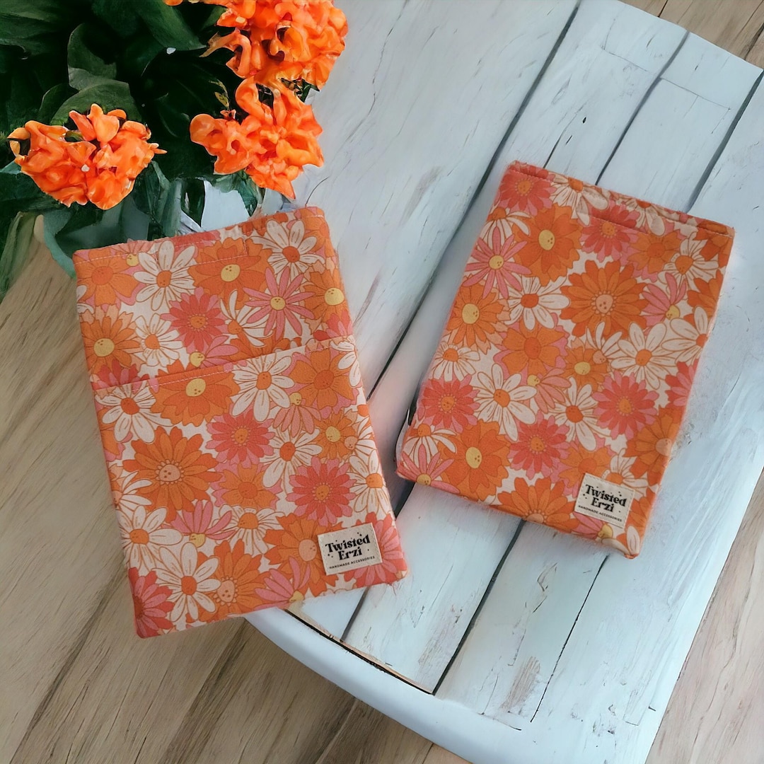 E-reader Padded Book Sleeve Cover With Pocket, Waterproof Canvas Lining ...