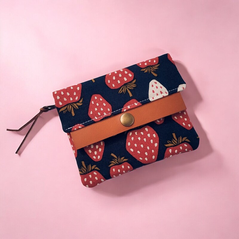 Strawberry Wallet - Etsy