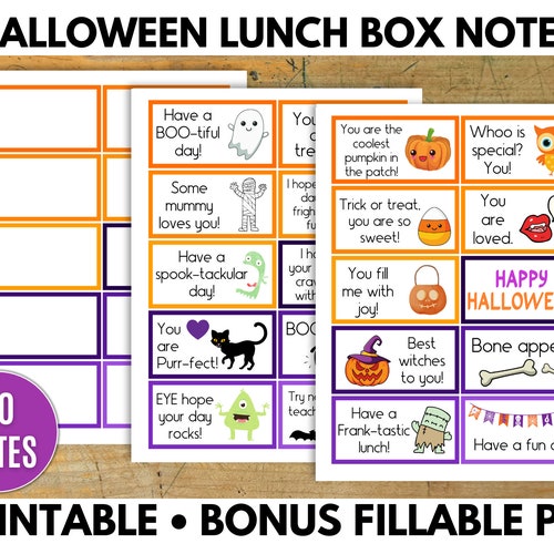 Printable Lunch Box Notes for Kids Printable Lunchbox Notes - Etsy