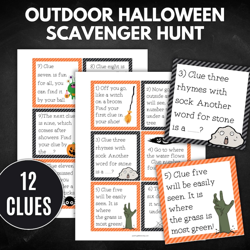 Halloween Scavenger Hunt - Etsy