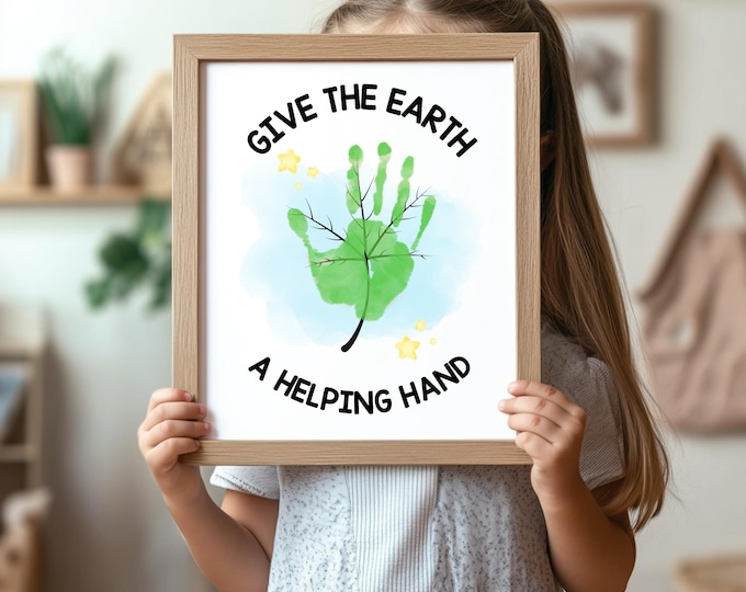 Earth Day Handprint Art, Earth Day Activity, Earth Day Handprint Craft ...