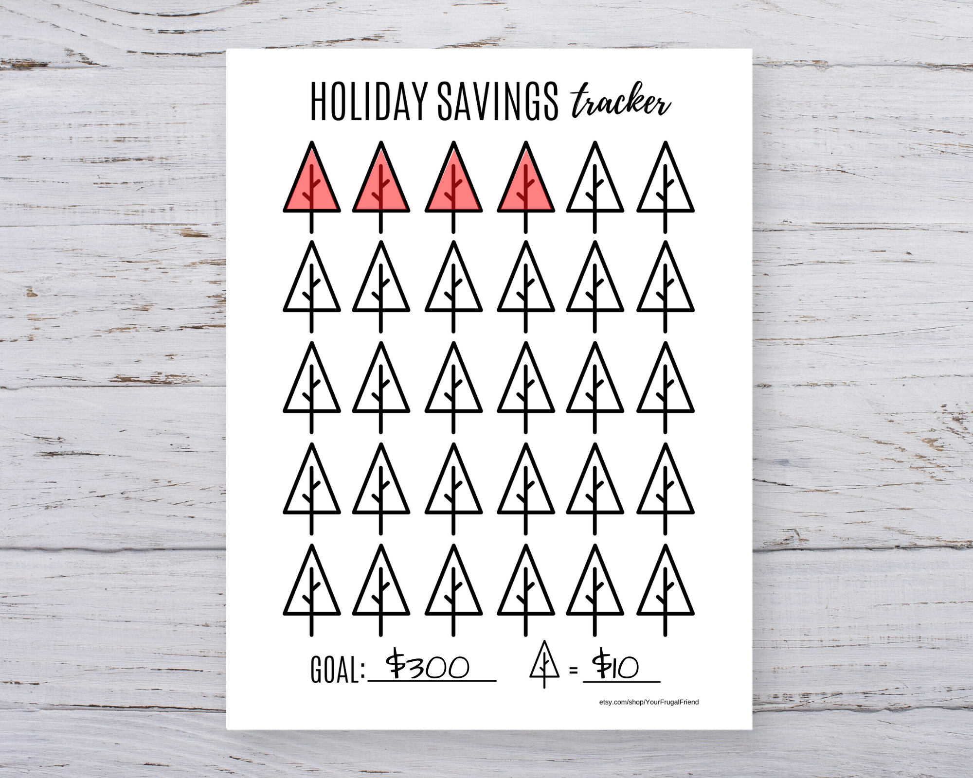 Christmas Planner Printable, Christmas Saving Tracker, Holiday Savings ...