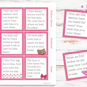 Valentine's Day Scavenger Hunt, Adult Scavenger Hunt Cards, Adult ...
