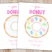 Donut Mother's/father's/grandparent's Day Printable, Handprint Keepsake ...