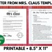 Letter From Mrs. Claus Editable Letter From Mrs Claus Mrs - Etsy