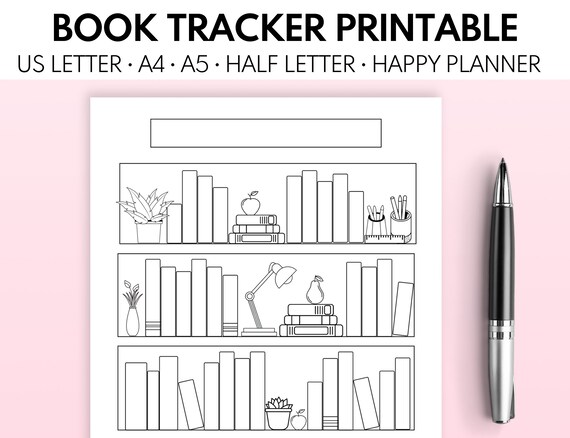 Book Tracker Printable Book's I've Read Reading Log | Etsy