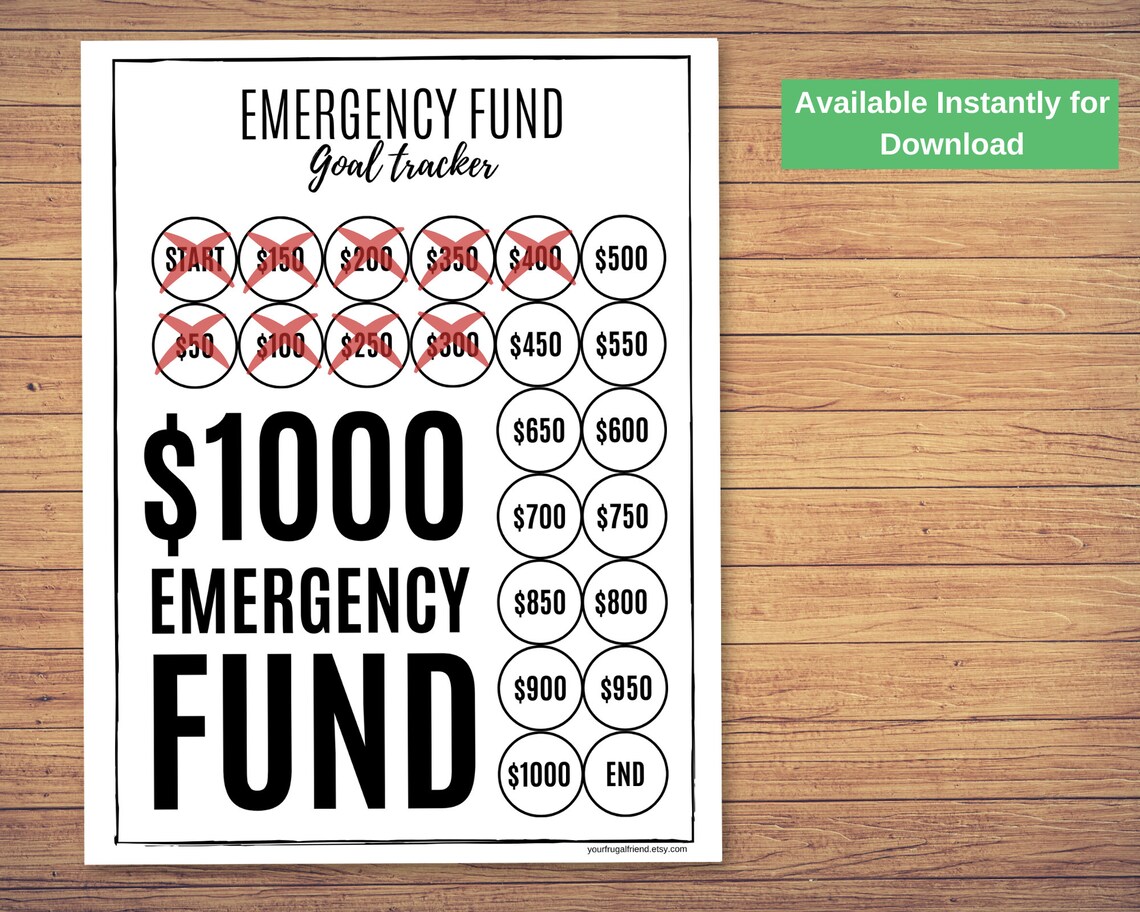 Savings Challenge Printable Savings Goal Money Challenge - Etsy