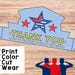 Veterans Day Paper Crown Hat Template, DIY Kids Craft Project for ...