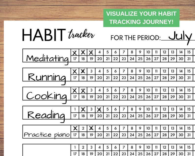 Habit Tracker Printable Bundle, Honeycomb Habit Tracker, Semi-circle ...