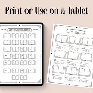 Book Reading Journal, Reading Planner Bundle, Book Tracker, Reading ...