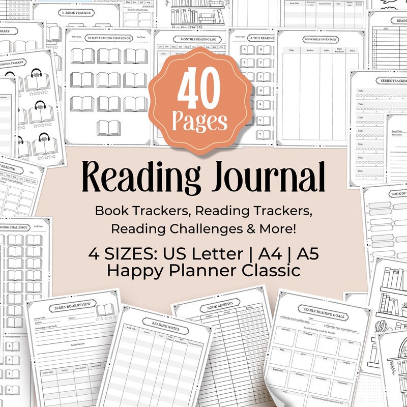 Reading Journal - Etsy