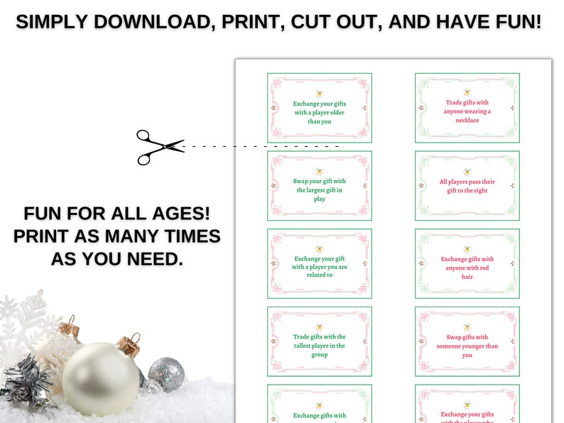 Pass the Gift Game Gift Exchange Game Christmas Party Game - Etsy
