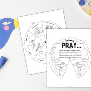 Prayer Coloring Wheel, Sunday School Activity, Digital Download - Etsy