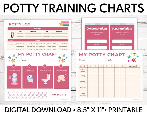 Potty Training Chart Printable Potty Training Resources | Etsy