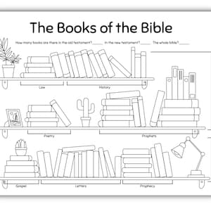 Sunday School Activity Bundle, Armor of God, Books From the Bible ...