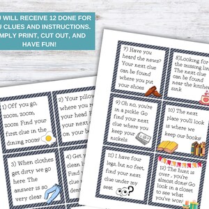 Father's Day Scavenger Hunt, Father's Day Gift, Scavenger Hunt Cards ...