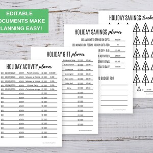 Christmas Planner Printable, Christmas Saving Tracker, Holiday Savings ...