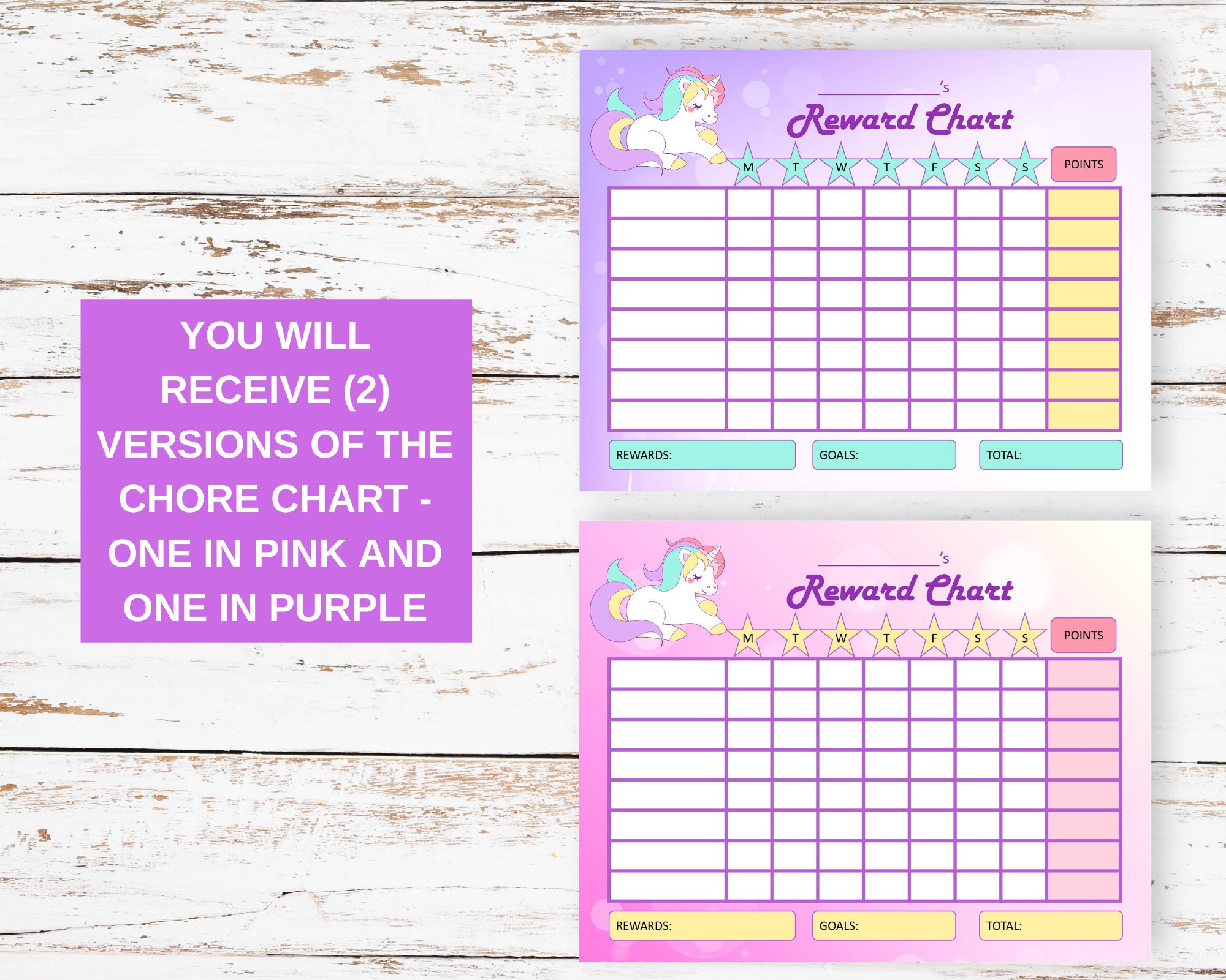 Kid's Chore Chart Chore Chart Printable Reward Chart - Etsy