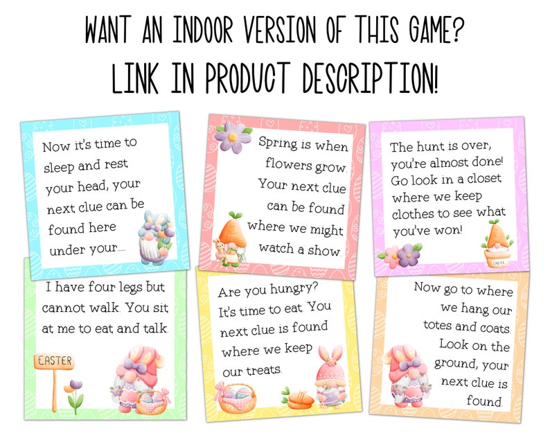 Outdoor Easter Scavenger Hunt, Outdoor Easter Treasure Hunt, Scavenger ...