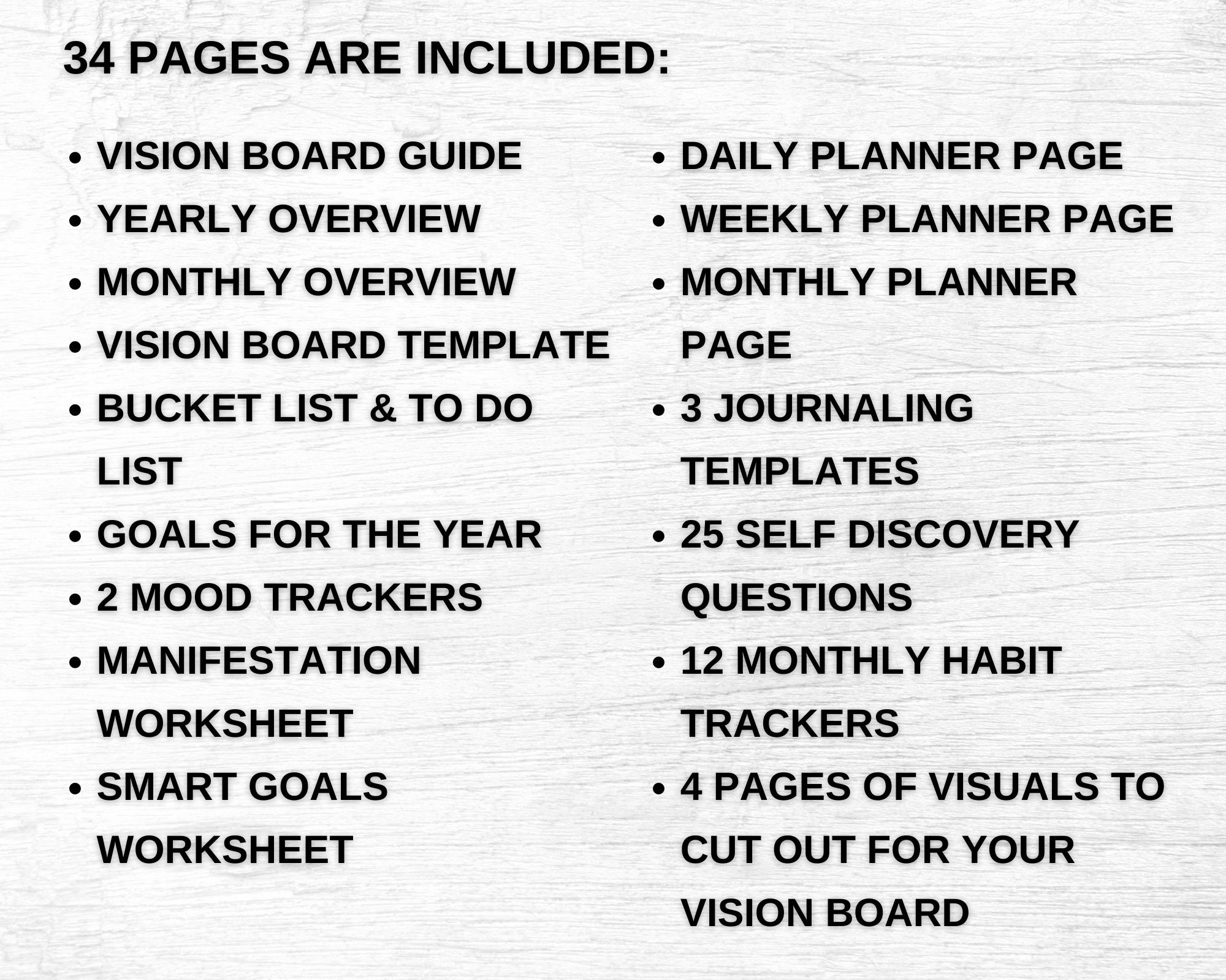 Printable Vision Board Guide Vision Board Kit Manifestation - Etsy Canada