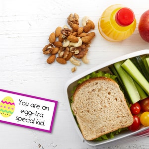 Easter Lunch Box Notes for Kids, Lunchbox Notes, Lunchbox Note ...