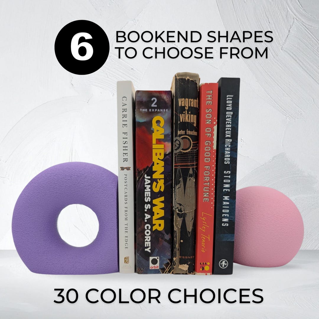 Personalized Modern Art Bookend, Bookshelf Decoration, Desk Decoration ...
