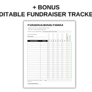 Editable Baseball Fundraiser Sheet, Fill My Plate, Baseball Fundraiser ...